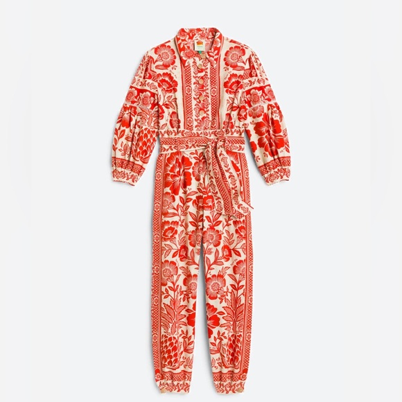 FARM Rio | Pants & Jumpsuits | Farm Rio Red Pineapple Garden Jumsuit ...